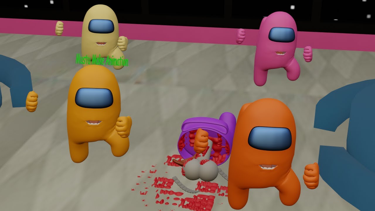 Among Us but distraction dance animation - YouTube