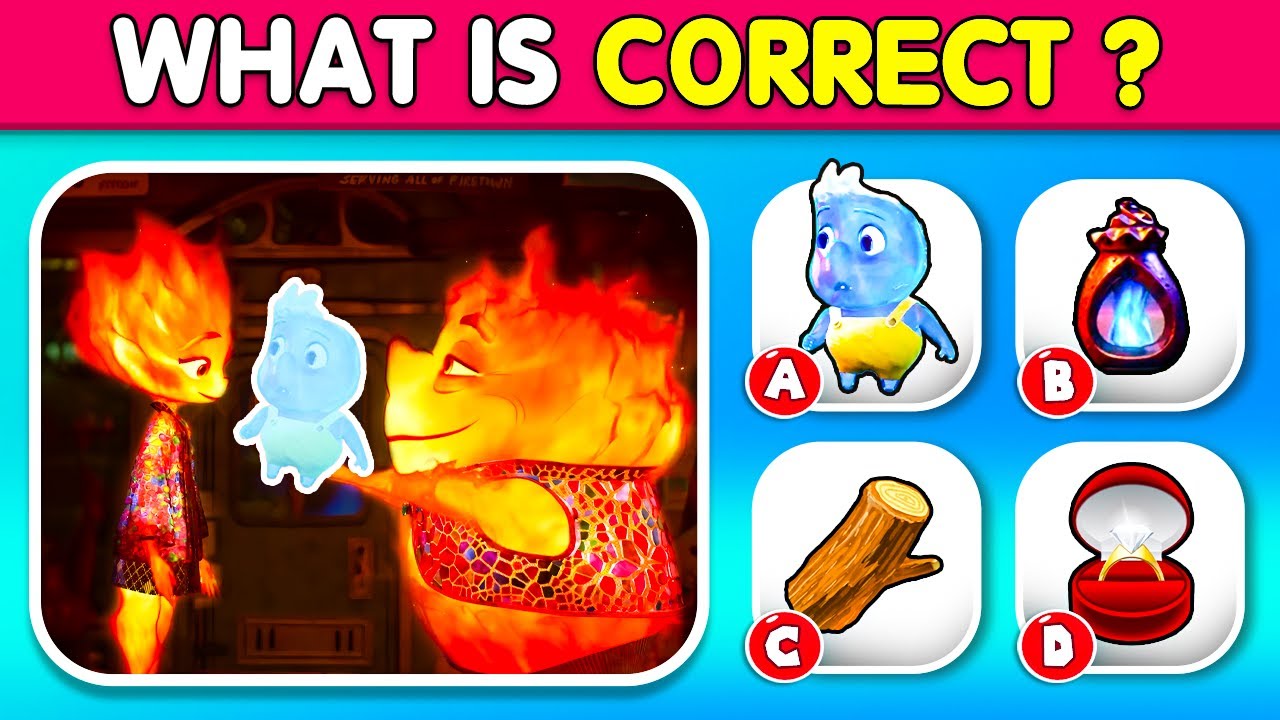 Guess the Hidden Figure🔥💧Full Movie Elemental Disney+ Quiz - YouTube