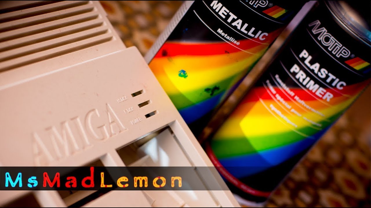 Amiga Spray Paint Part 2 - Painting - YouTube