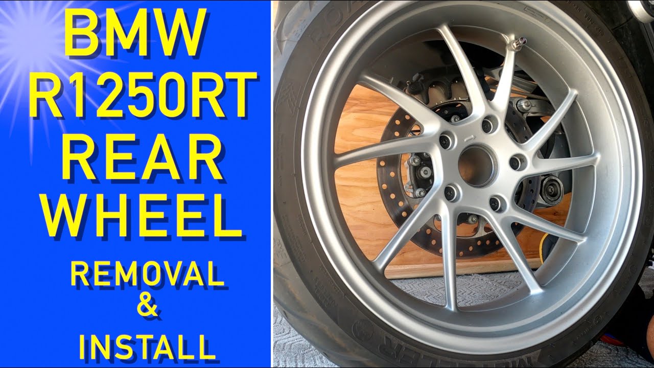 BMW R1250RT Rear Wheel Removal and Install! #motorcycle - YouTube