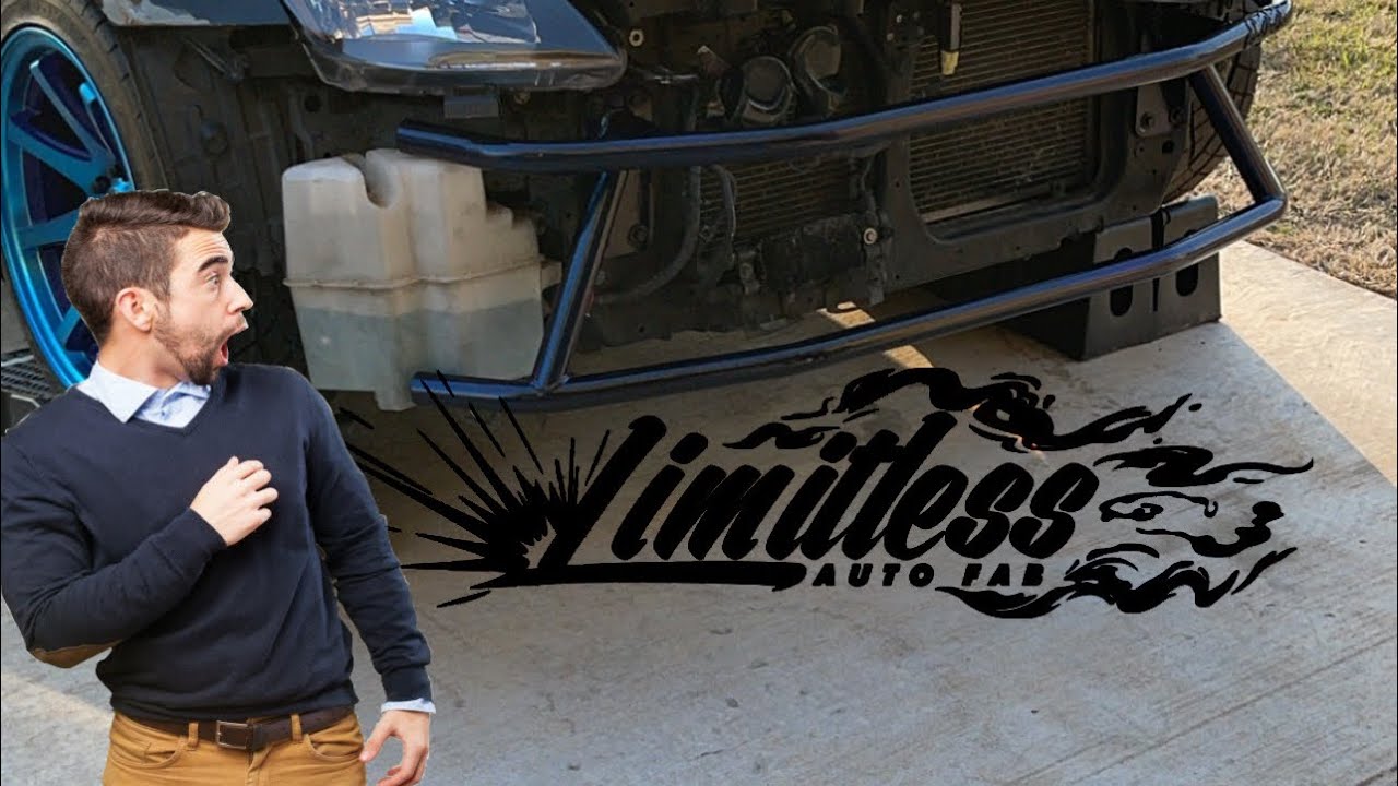Limitless Auto Fab front Bash bar for 350z Z33 - YouTube