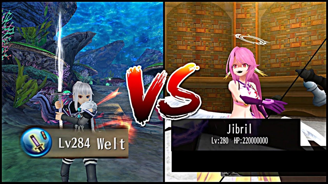 Toram Online - Solo Katana VS Jibril Ultimate (No Game No Life Collab ...