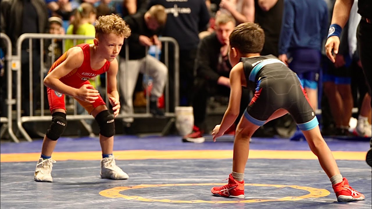 U13 Patryk Mycio (POL) vs Stan Grondin (FRA) 26kg. Freestyle boys ...