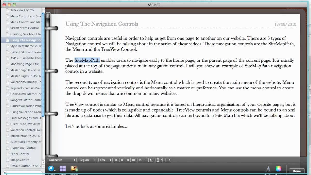 34 - ASP.NET Navigation Control Overview - YouTube