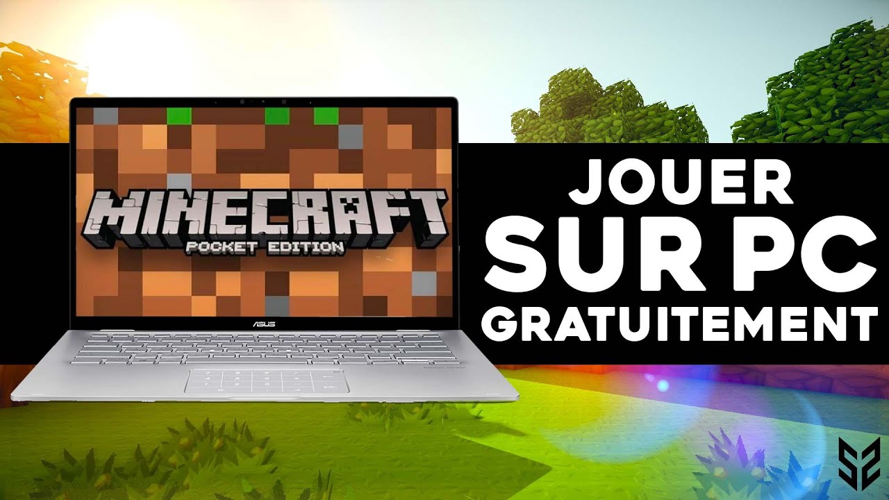 COMMENT JOUER À MINECRAFT POCKET EDITION SUR PC - TUTO - YouTube