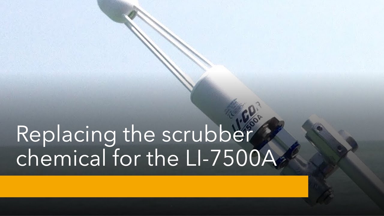 Replacing the scrubber chemical for the LI-7500A open-path gas analyzer - YouTube