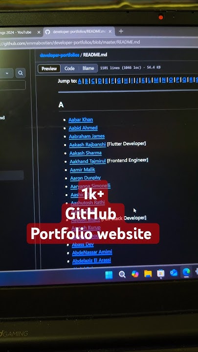 GitHub portfolio website repositories #repo #tech #github #portfolio # ...