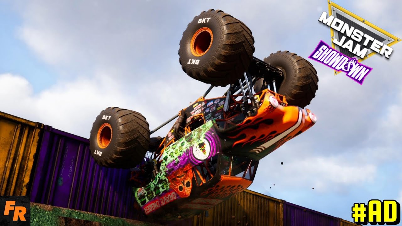 Wrestling A Monster Truck In Monster Jam Showdown! #AD - YouTube
