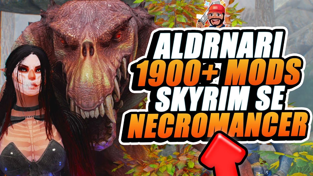 Skyrim SE W/ 1900+ Mods | Necromacer Gameplay | Aldrnari Wabbajack ...