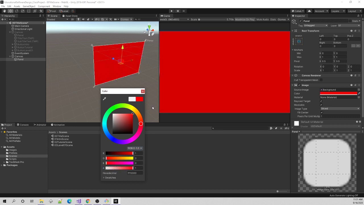 Educational Game Design - User Interfaces Part01 - YouTube