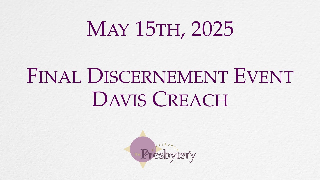 CPM Final Discernement Event - Davis Creach - YouTube