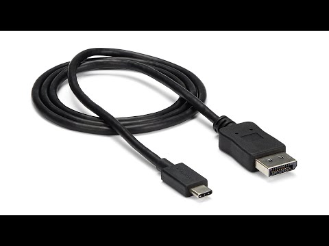 3.3 ft. (1M) USB-C to DisplayPort Cable - CDP2DPMM1MB | StarTech.com
