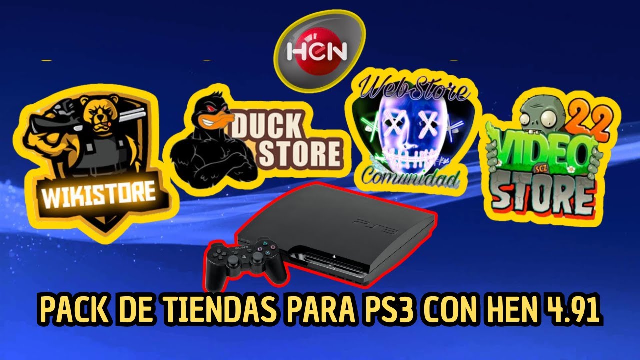 Pack de TIENDAS para tu PS3 | HEN 4.91 | 2025 - YouTube