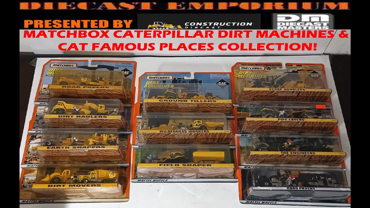 Matchbox Caterpillar Dirt Machines & Famous Places Sets - Complete ...