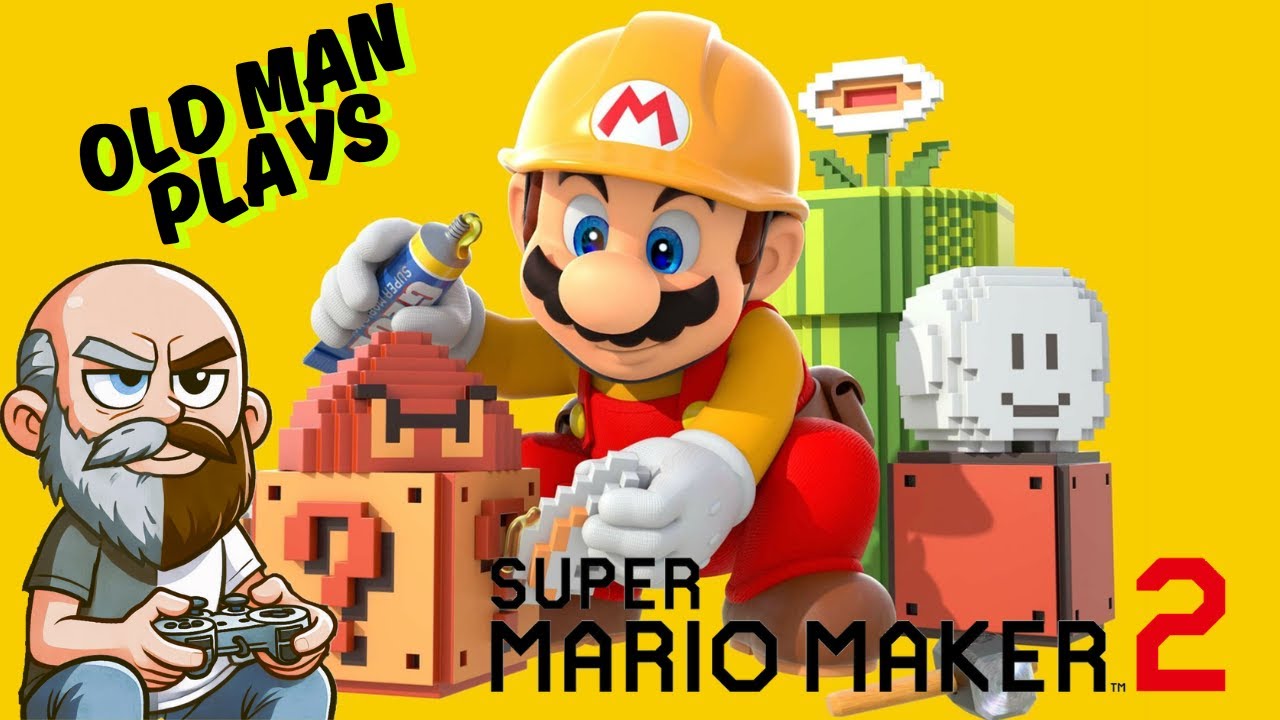 Old Man Playing Mario Maker 2 - YouTube