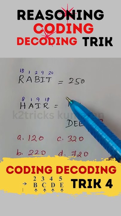 Coding and Decoding Trick | TNPSC Maths Shortcuts | APTITUDE & REASONING | RRB SSC #shorts # ...