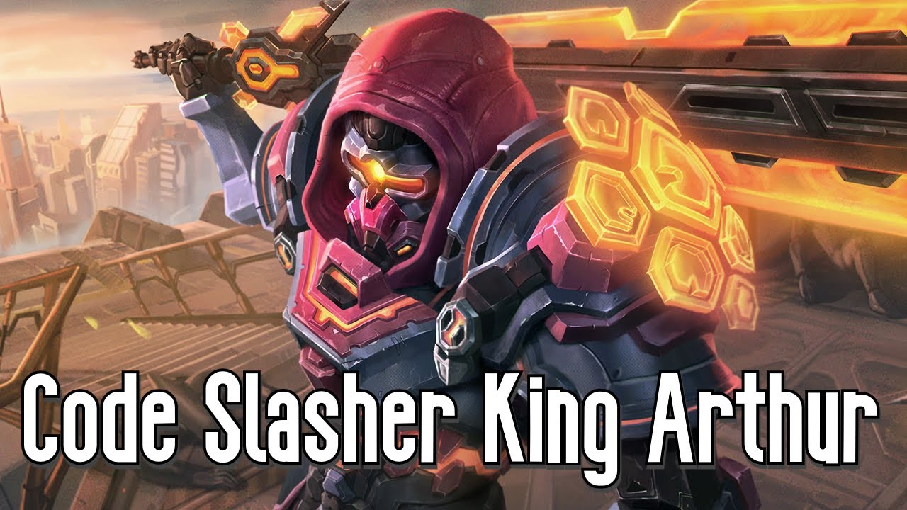SMITE: Skin Showcase - Code Slasher King Arthur - YouTube
