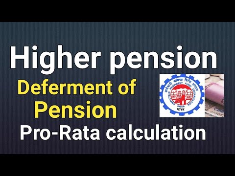 #Higher pension:Pro Rata calculation @employeespensionerstv - YouTube