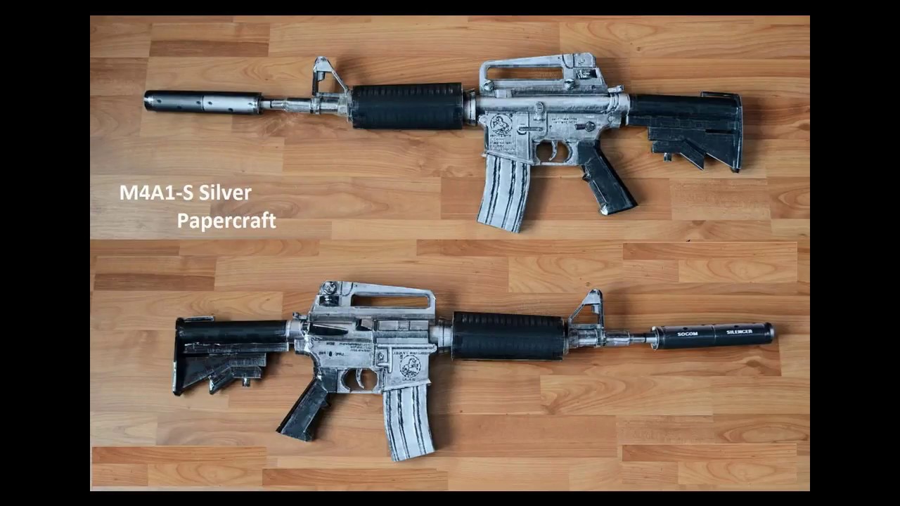Rifle De Asalto M4A1 Tamaño Real Papercraft Gratis, 52% OFF