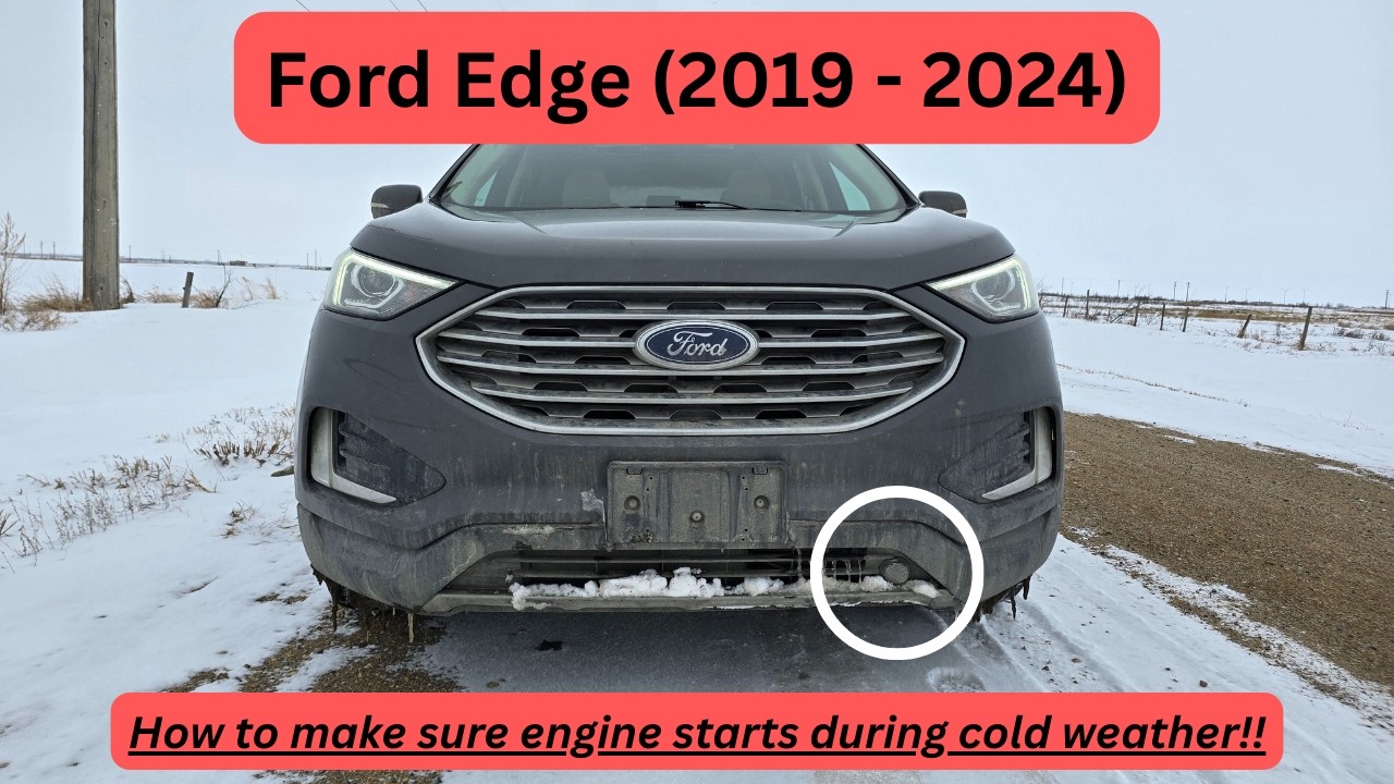 Ford Edge - ENGINE BLOCK HEATER LOCATION (2019 - 2024) - YouTube