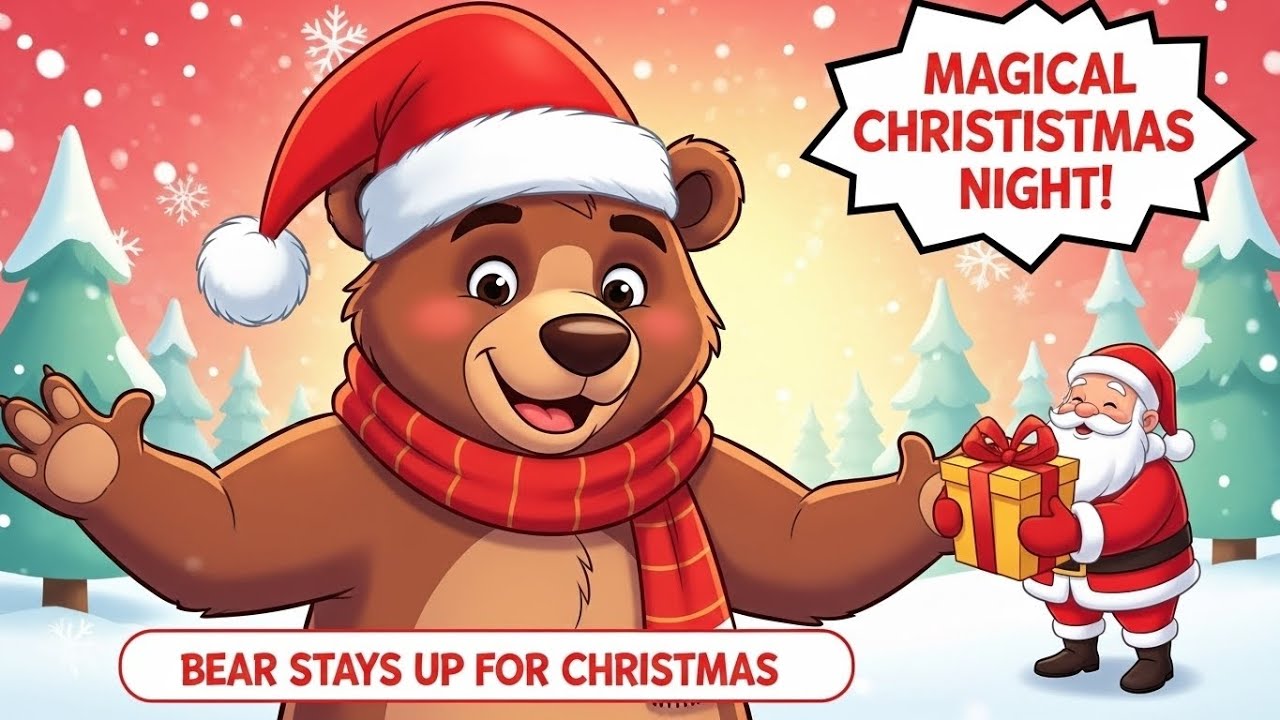 Bear Stays Up for Christmas | Animated Kids Story with Benny the Bear ...