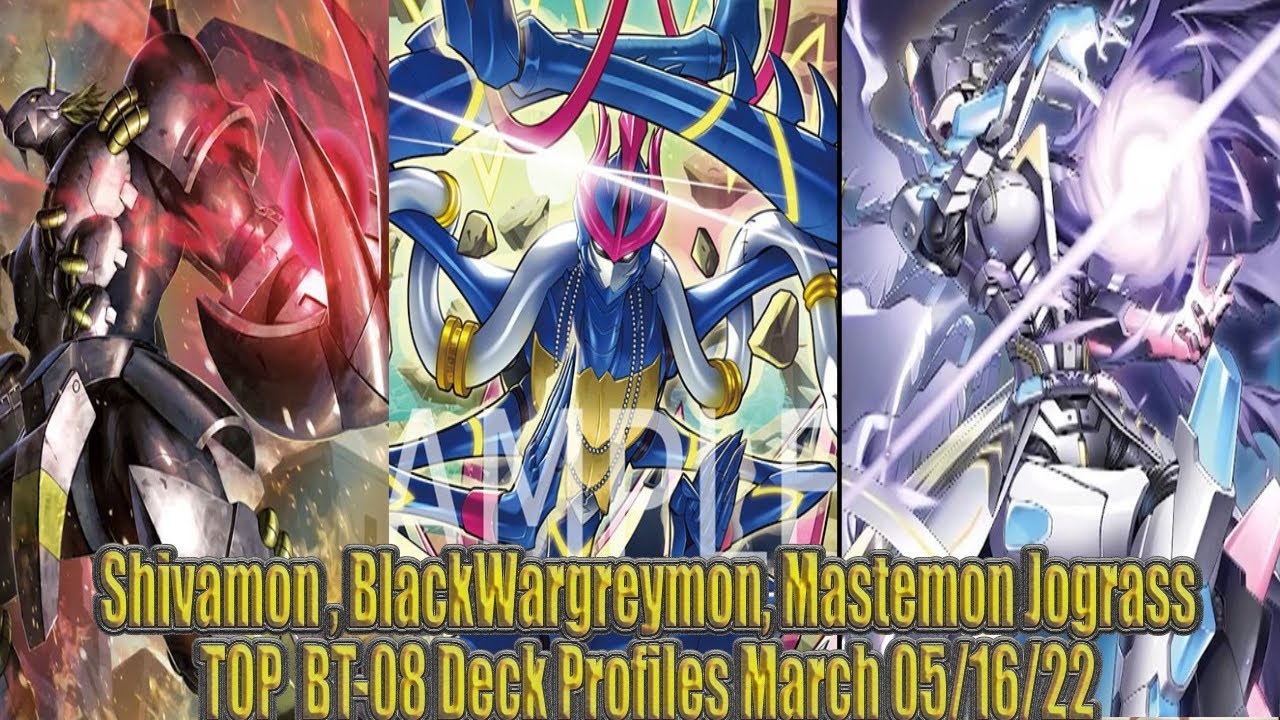 Red Blackwargreymon, Shivamon, Mastemon Jograss | Top Decks | New ...