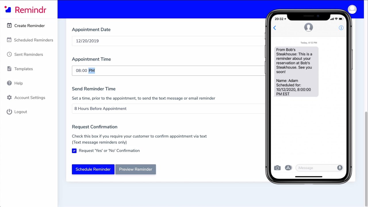 Remindr.co Demo - YouTube
