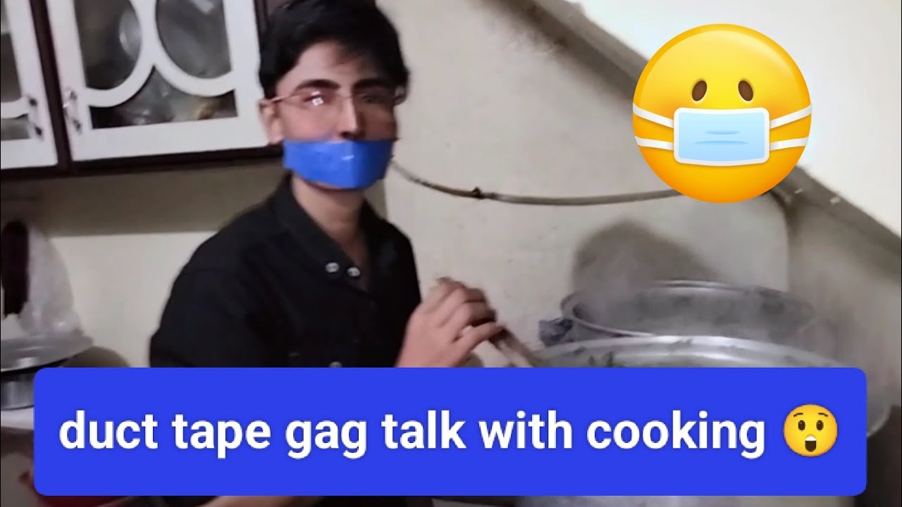 Duct Tape GAG Talk 🤭 challenge with Cooked saag🤪😋😜@foziabootavlog - YouTube