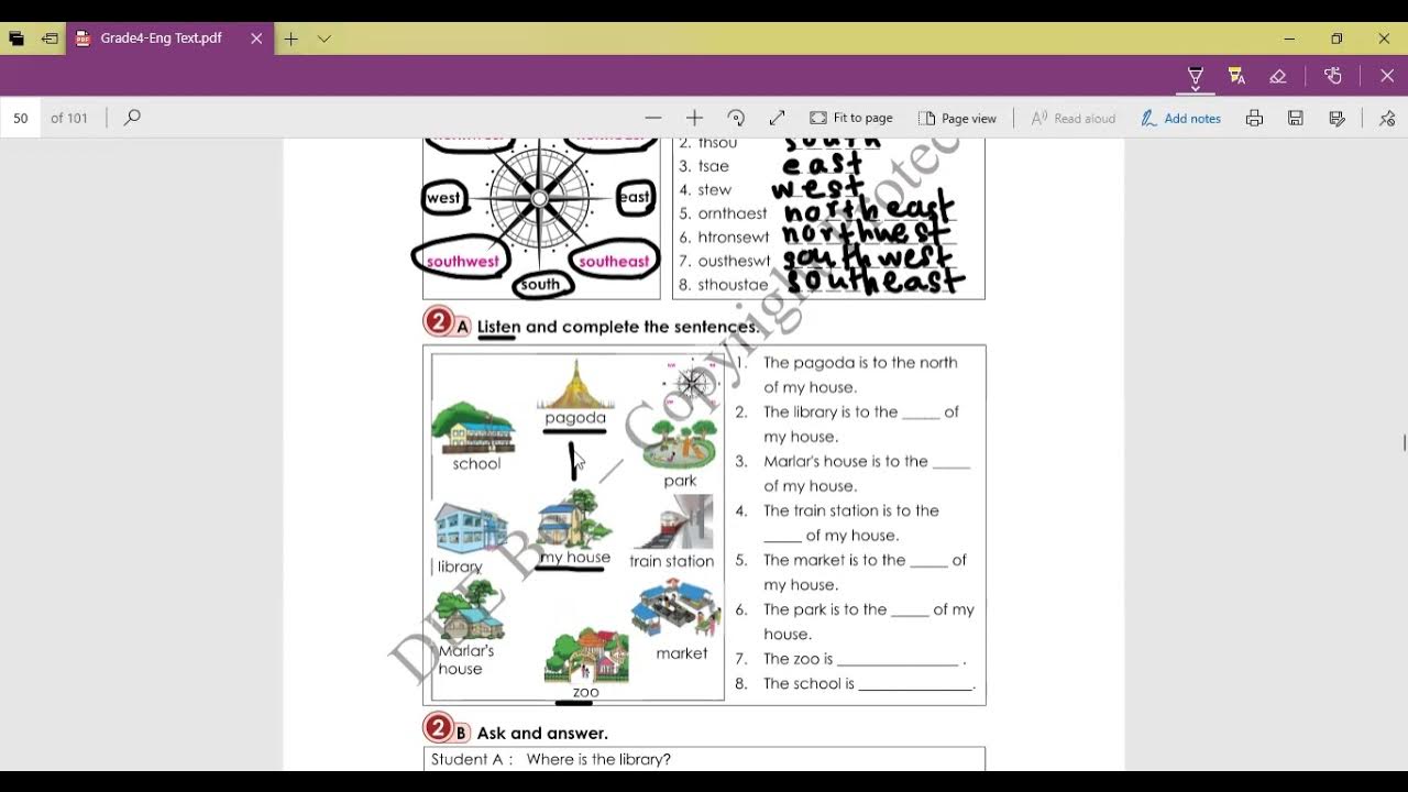 Grade(4) English Unit(6) Lesson (1) 1A, 1B, 2A, 2B - YouTube