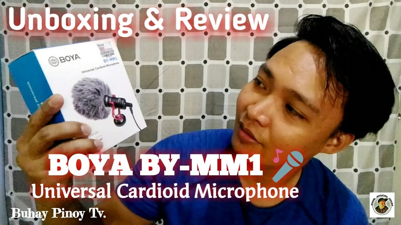 VLOGGERS MICROPHONE BOYA BY-MM1 UNBOXING & REVIEW UNIVERSAL CARDIOID ...