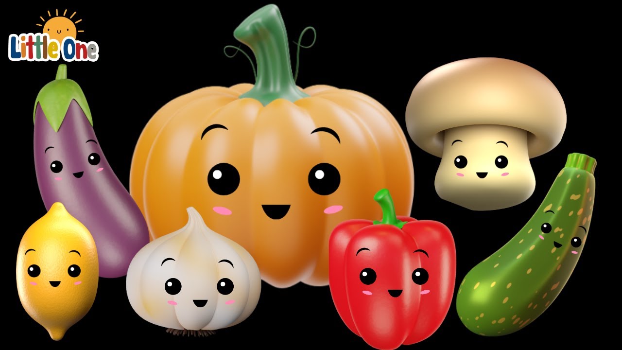 Cute Dancing veggies- cute Animation with Music Dance Video Baby ...