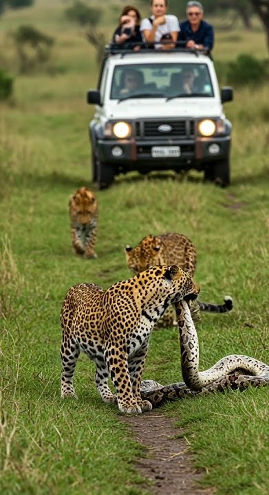 Amazing leopard bitting python #shorts #worldwildlifeday #leopard # ...