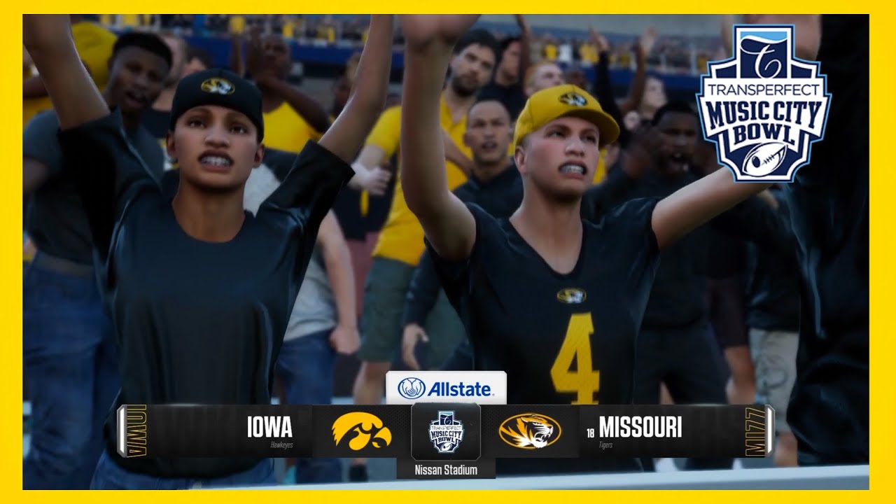 Iowa Hawkeyes (8-4) vs #19 Missouri Tigers (9-3) | College Football 25 ...