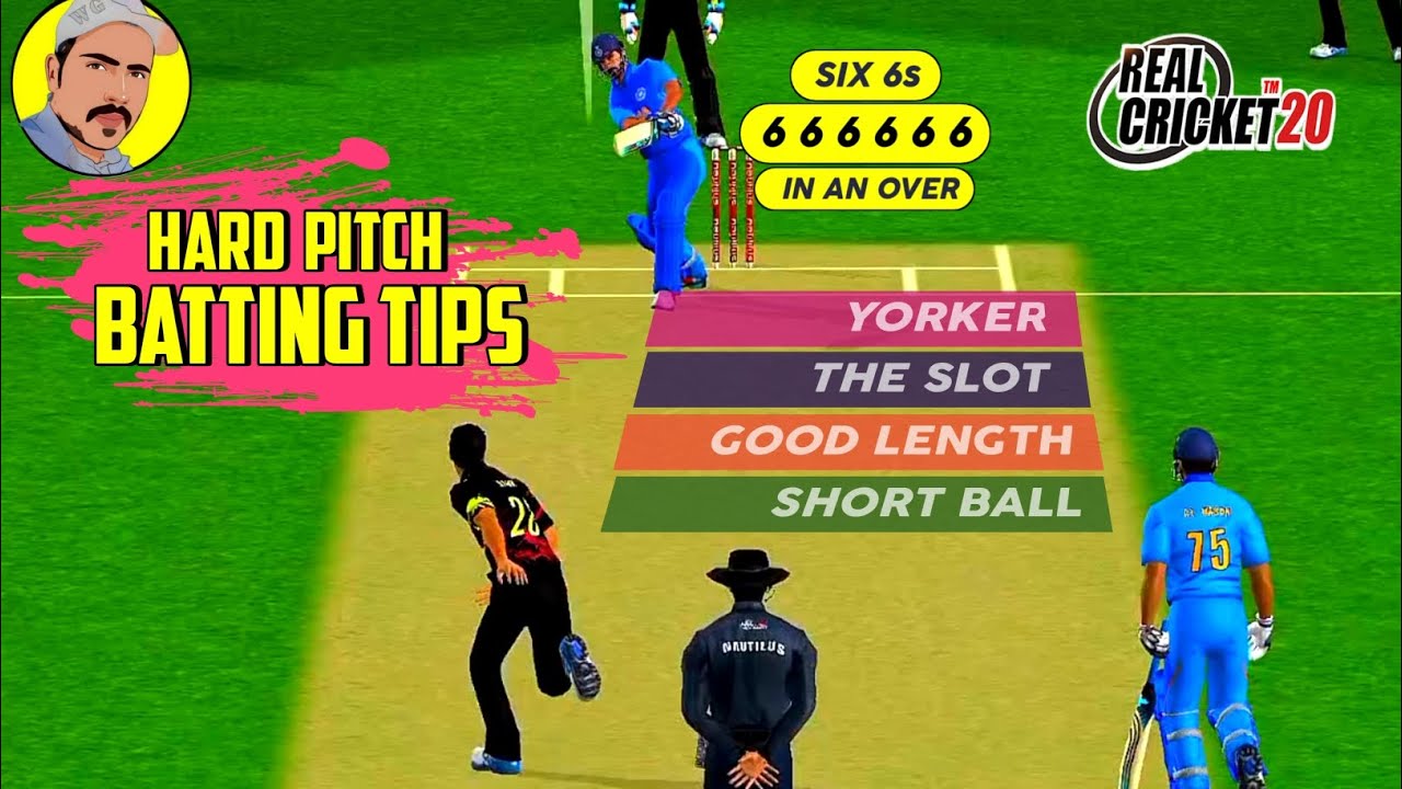Hard Pitch Batting Tips | Real Cricket 20 batting tips | #waseemgaming ...