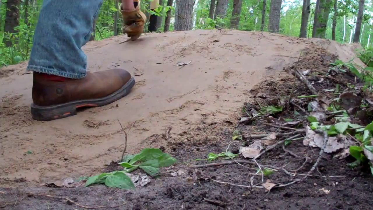 Mountain Bike Trail Building Ep 2 How To Build A Bike Jump! - YouTube