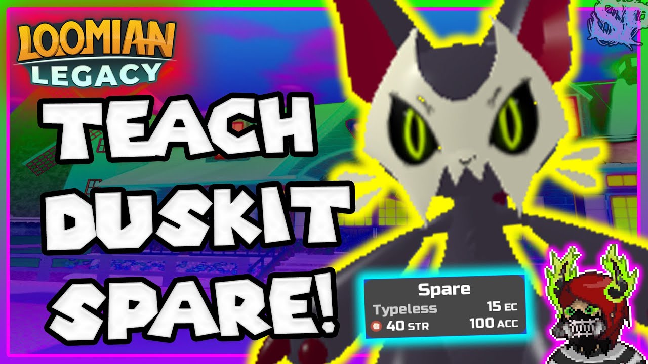 Teach Duskit Spare! (Loomian Legacy) (Roblox) (2021) - YouTube