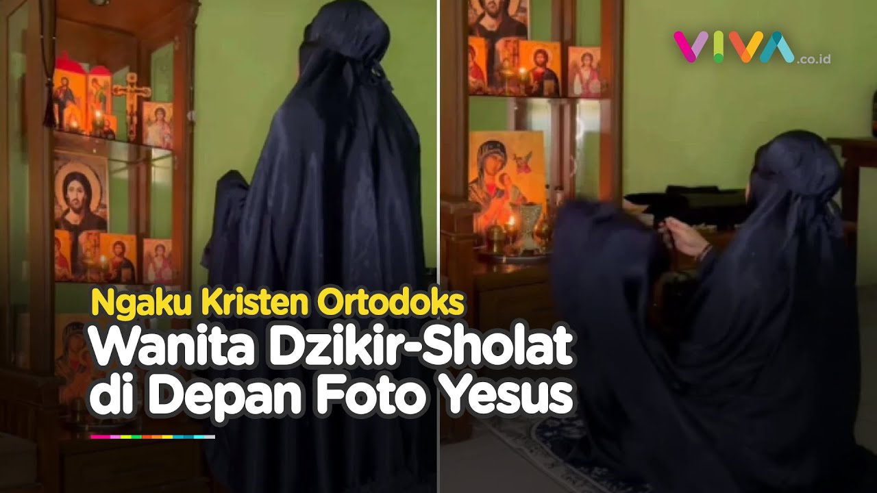 Wanita Kristen Ortodoks Ibadah Pakai Mukena, Dzikir Berbahasa Arab - YouTube