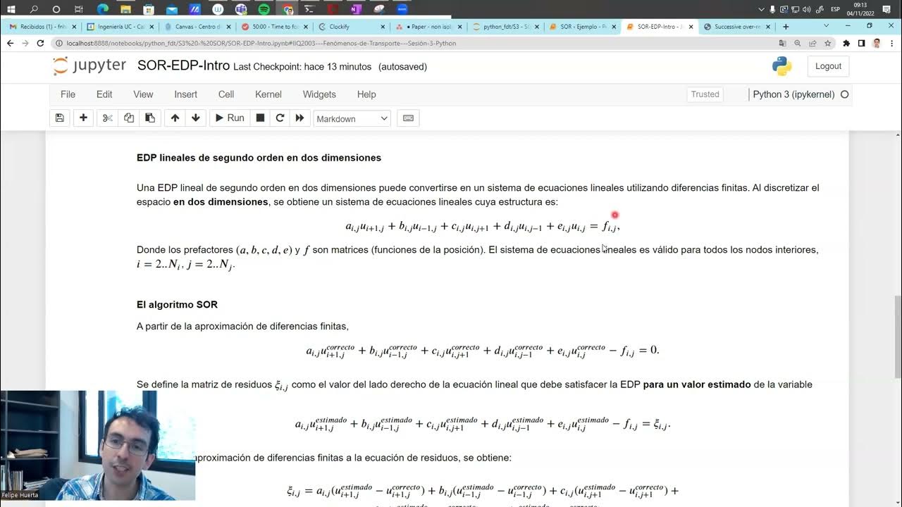 IIQ2003 - Python para FdT - S3.1 - El método de sobrerrelajación sucesiva - YouTube
