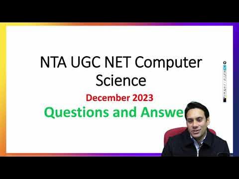 NTA UGC NET December 2023 Solutions | Computer Science | Part 1 | Crack CS Paper - YouTube
