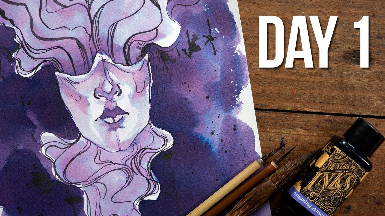DAY 1 - Inktober 2018 - Here's my plan - YouTube