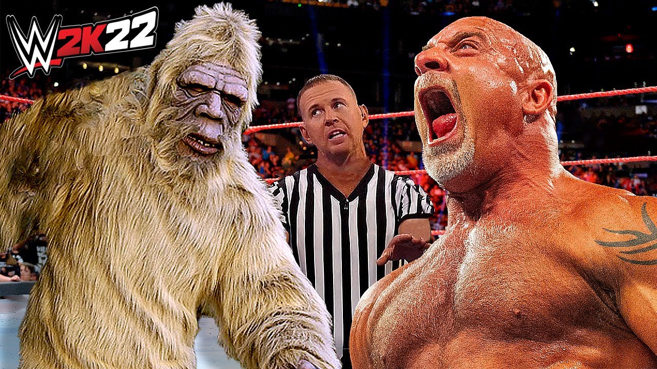 Goldberg vs. Yeti (WWE 2K22) - YouTube