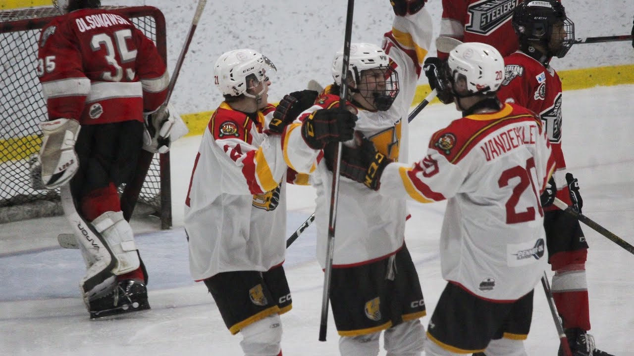 Mikey Thomas scores first MJHL Goal - YouTube