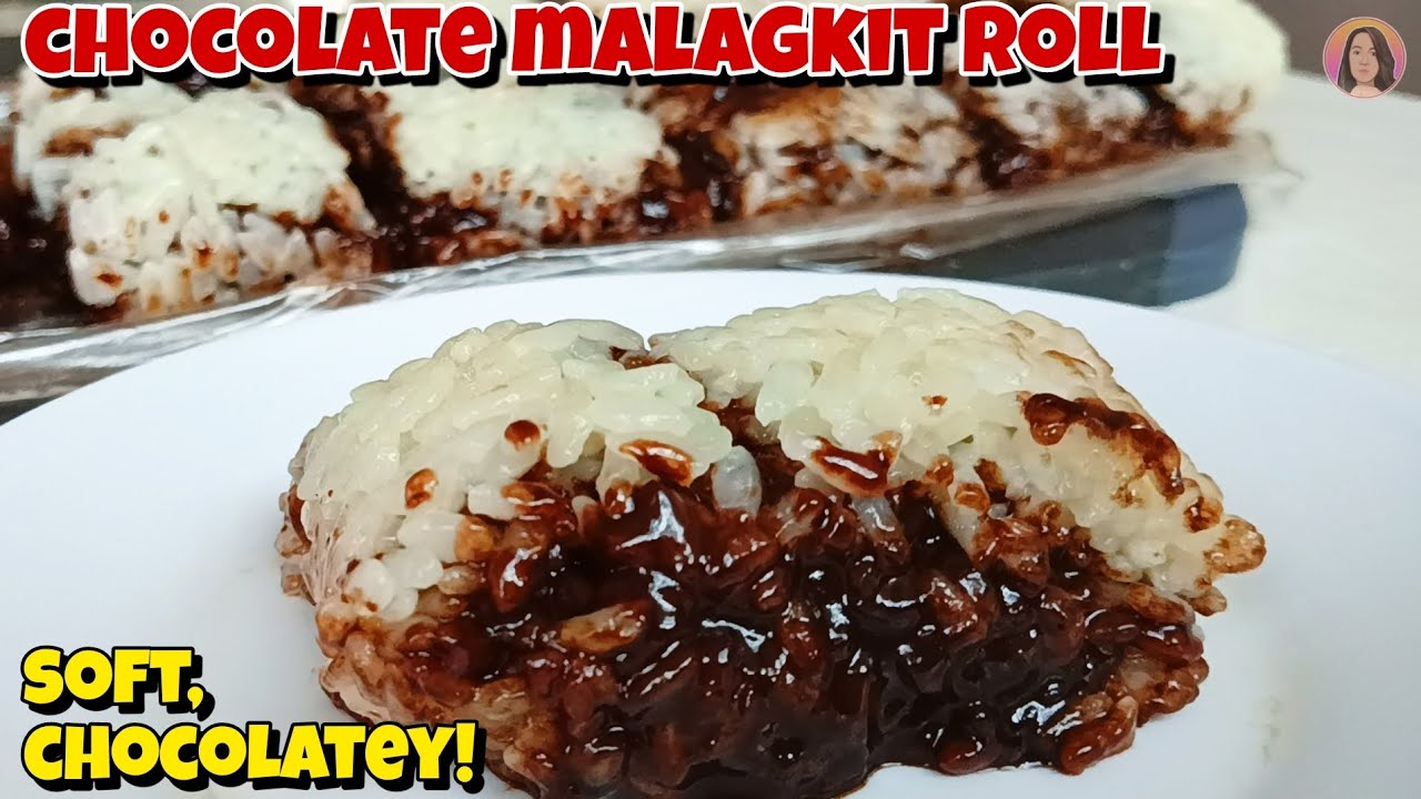 CHOCOLATE MALAGKIT ROLL! GLUTINOUS RICE ROLL! GLUTINOUS RICE RECIPE ...