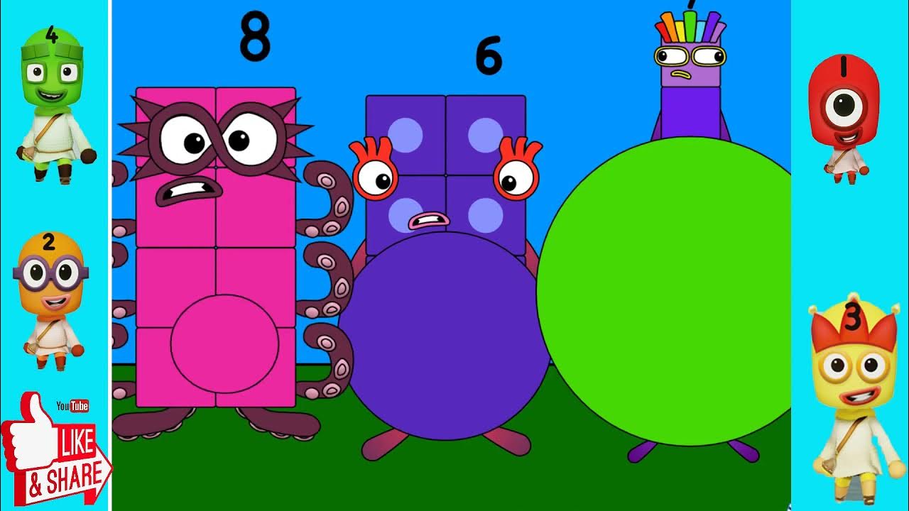 2021 New Numberblocks Third Revamped P Balloon Madness | Short - YouTube