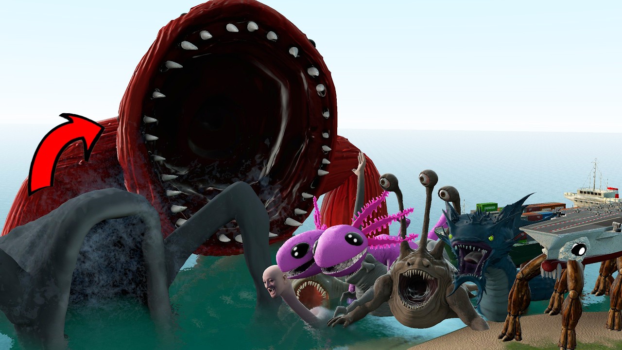 NEW FILTER MUNCHER SEA CREATURE VS ALL GIANT SEA MONSTERS In Garry's ...