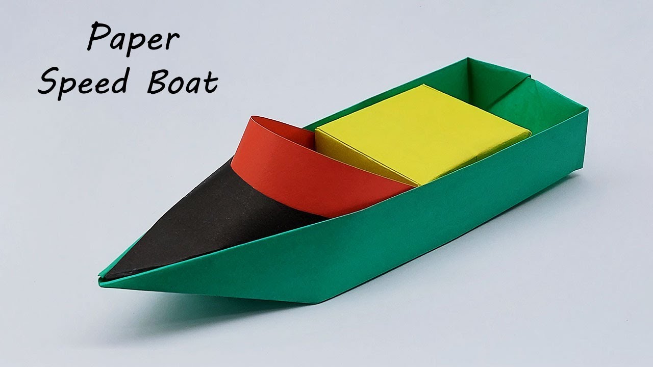 How to Make a Paper Boat that Floats | Paper Speed Boat - YouTube