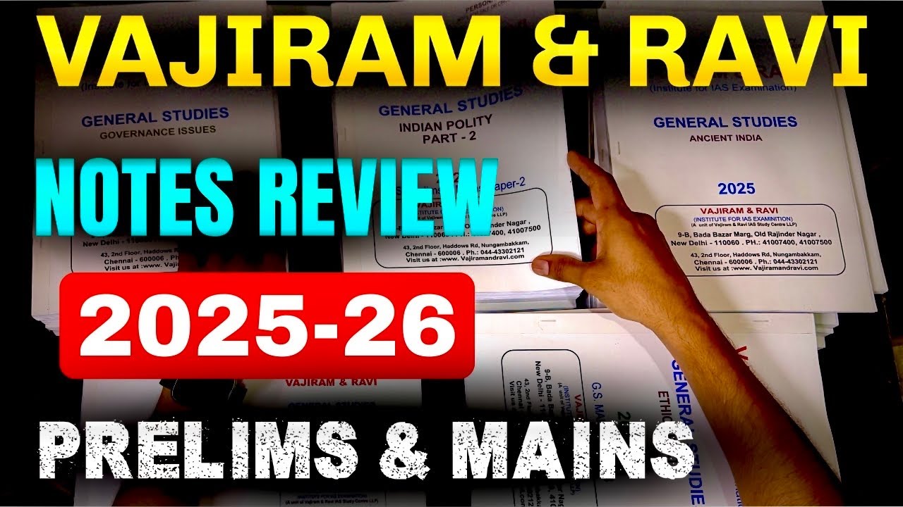 Vajiram & Ravi Gs Notes Complete Review 2025-26 | why are these notes ...