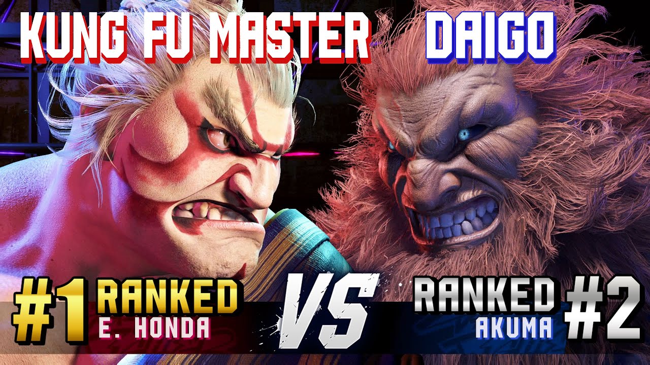 SF6 KUNG FU MASTER (#1 Ranked E.Honda) vs DAIGO (#2 Ranked Akuma) High Level Gameplay - YouTube