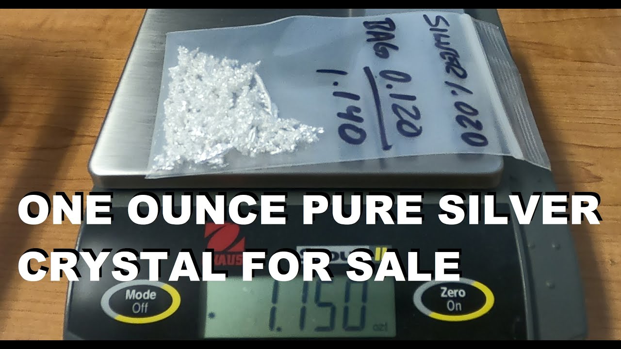 FOR SALE one troy ounce pure silver crystal sreetips - YouTube