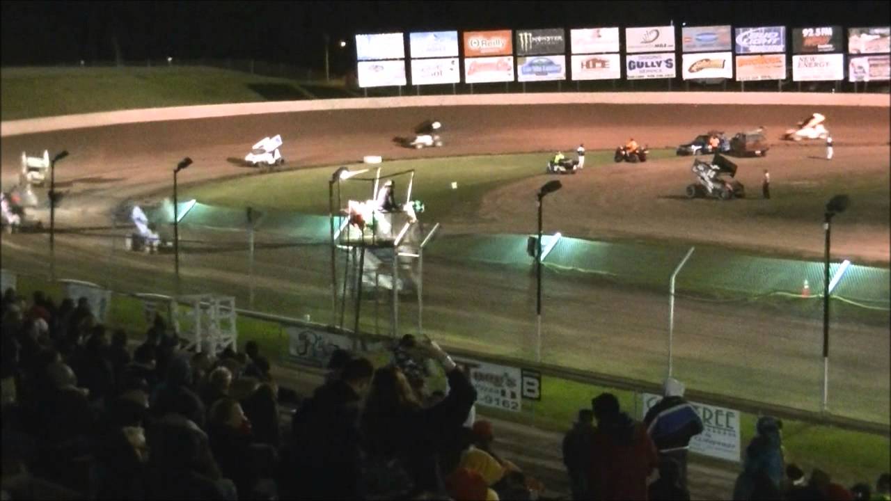 Beaver Dam Raceway 9/21/13 IRA Sprints Bill Balog's 62nd win (video ...